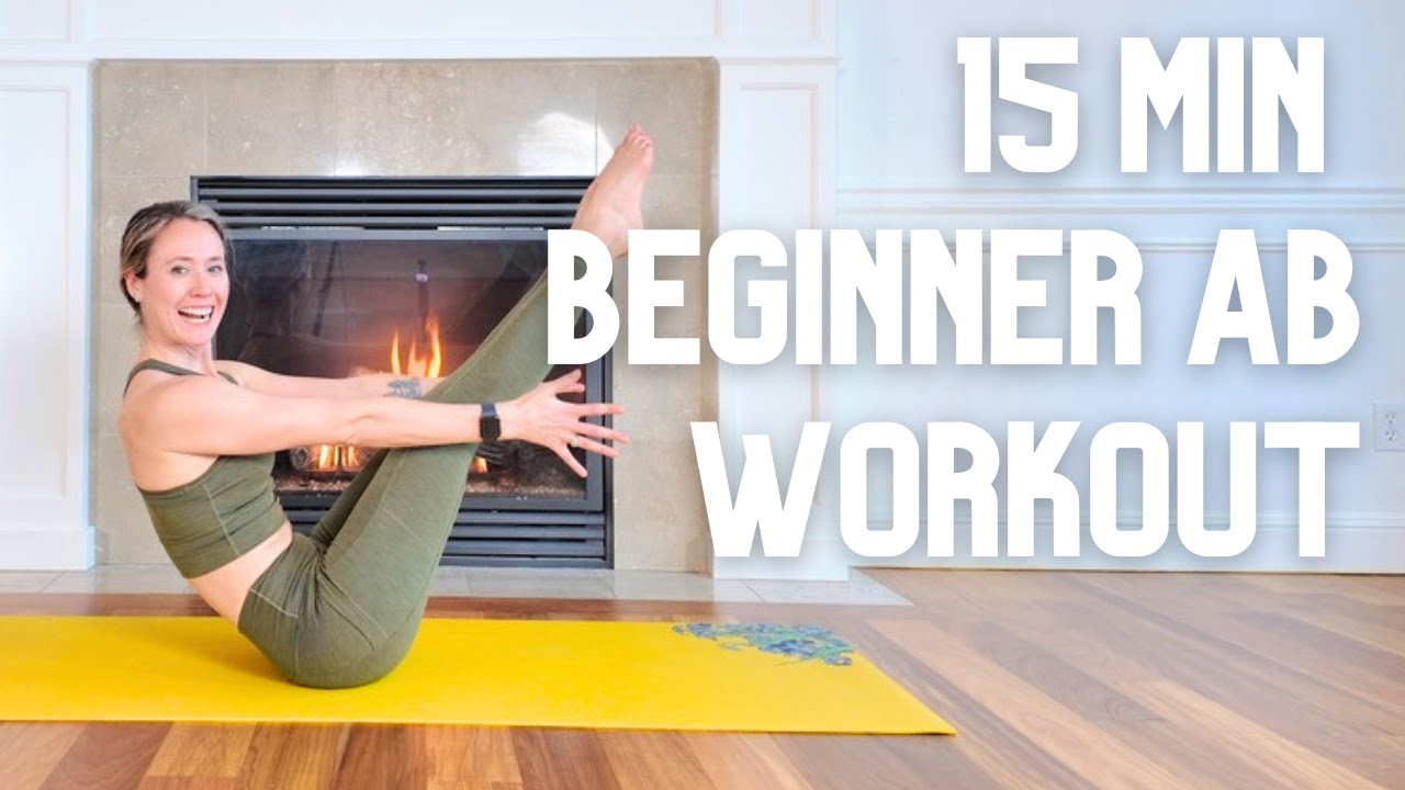 15 Min Beginner Ab Workout | No Equipment - YouTube