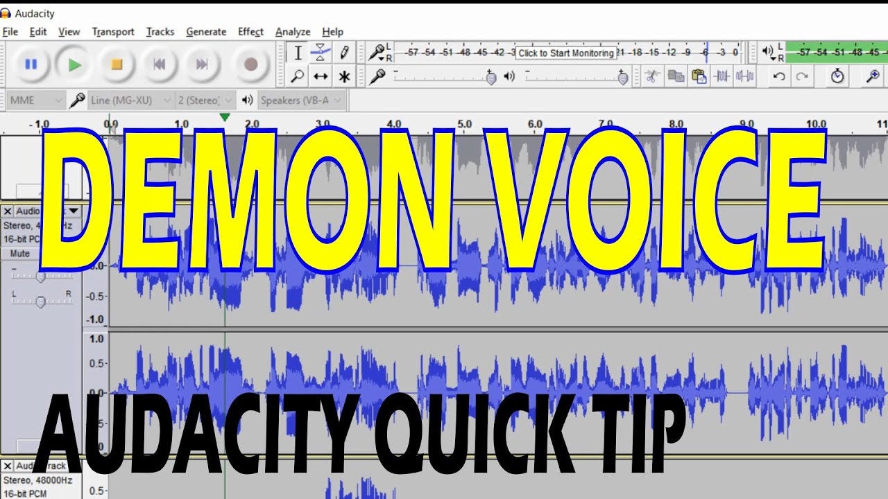 Demonic Voice in Audacity - Audacity Quick Tip - YouTube