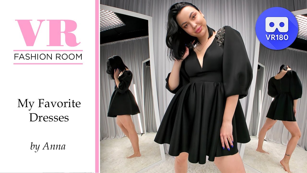 Anna`s Favorite Dresses in VR Fashion Room - YouTube