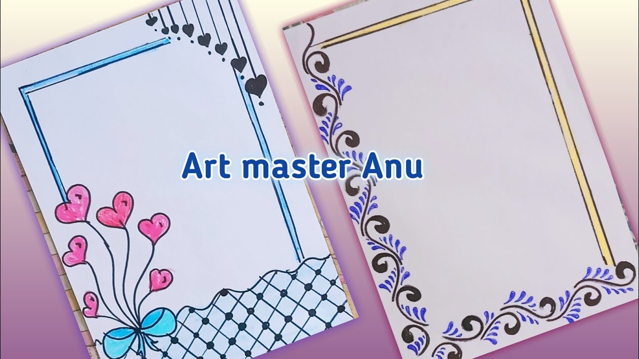 front page design for school project/boder design/project work design ...