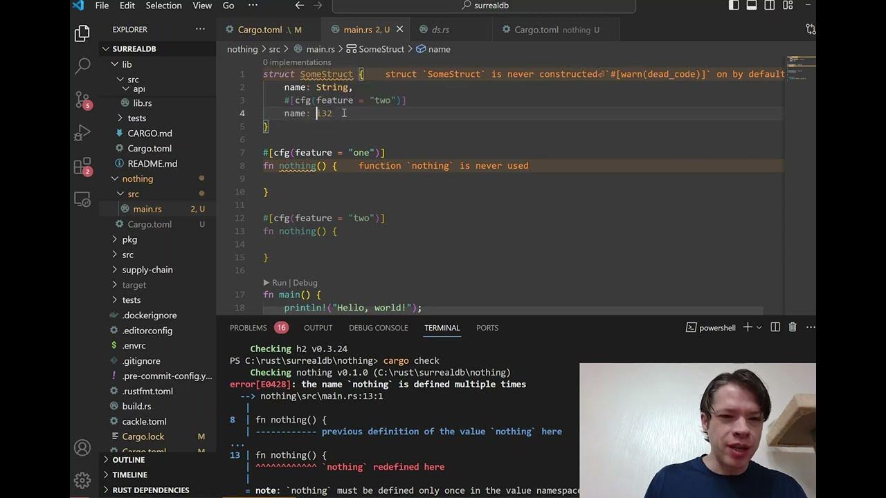Surrealdb Rust Code Discoveries Feature Flags Youtube