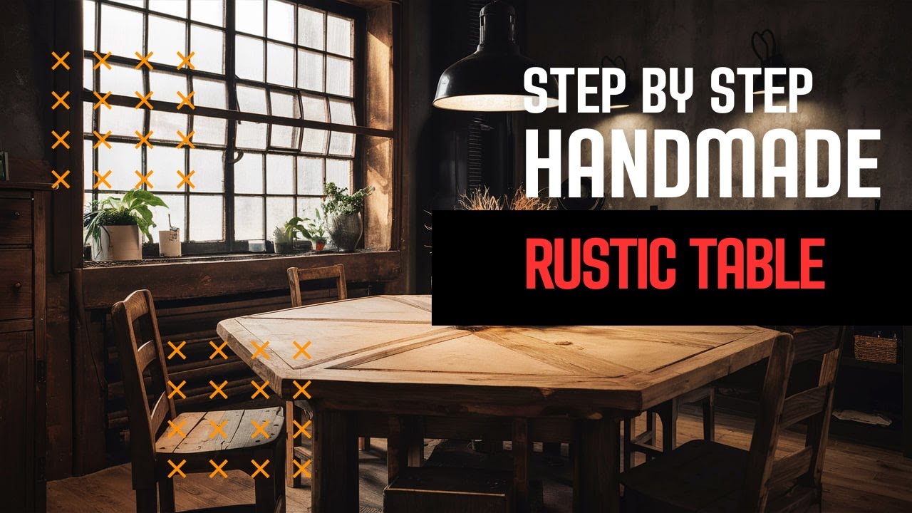 Magnificent rustic table construction - YouTube