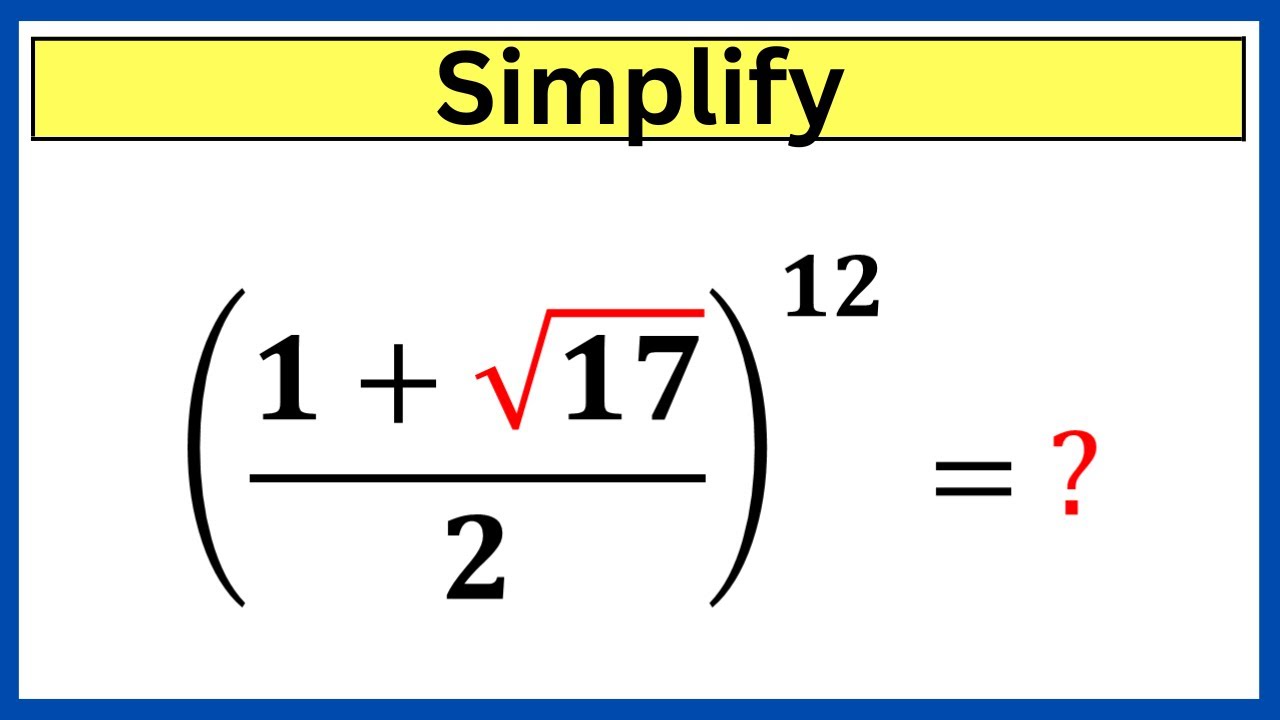 China | A Nice Square Root Algebra Problem | Math Olympiad - YouTube