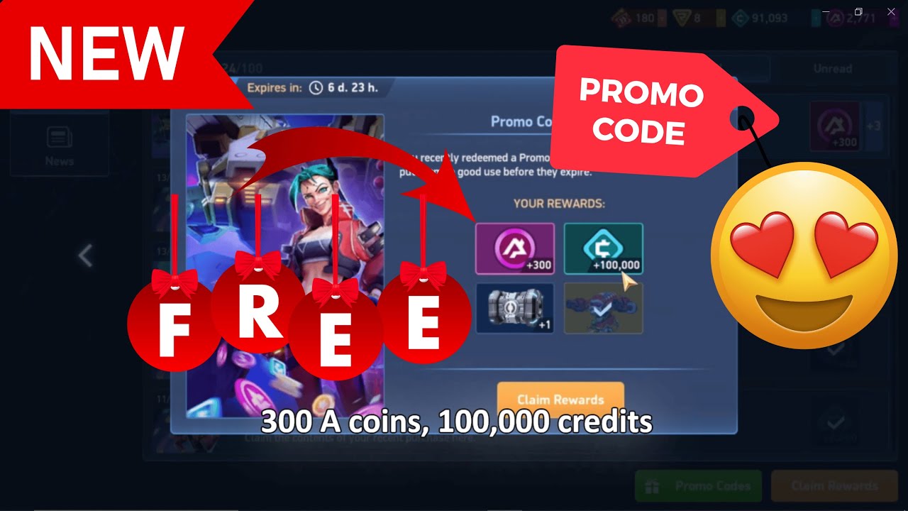Free A-Coins Promo Code + Red Light/Green Light Challenge Mech Arena # ...
