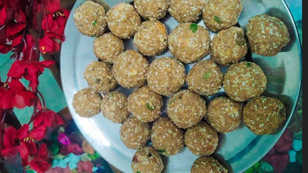 Gud gond ke ladoo/gud mewa ladoo/gud ladoo/dry fruits jaggery laddoo ...