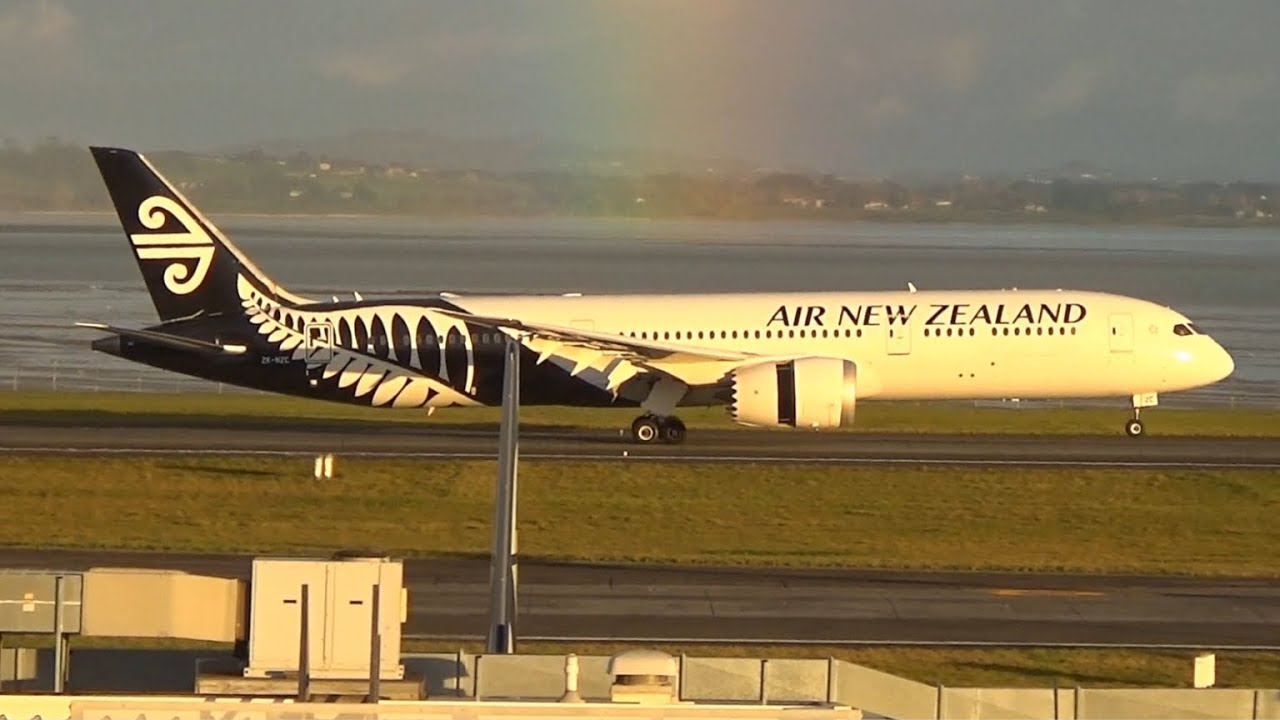 Air New Zealand B787-9 Dreamliner | Landing Auckland Airport | ZK-NZC ...