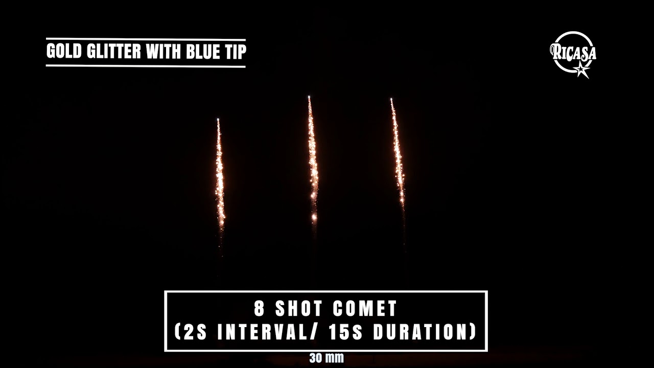 30mm Comet - Ricasa Fireworks - YouTube