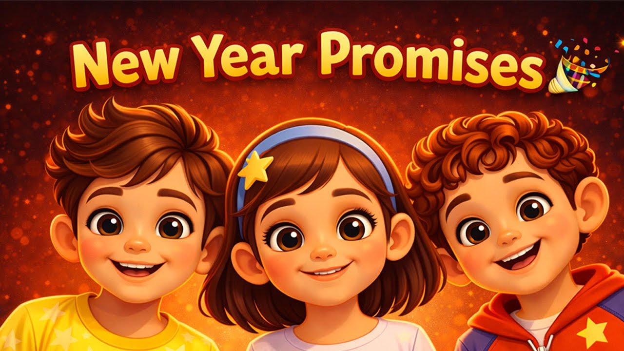 New Year Promises 🎉 | Good Habits Song for Kids | New Year Song 2026 ...