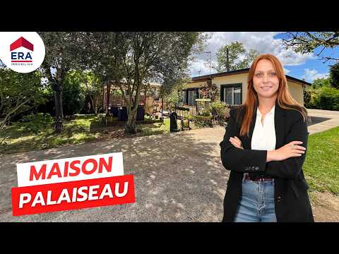 Maison de plain-pied à Palaiseau à 369.000€ — terrain arboré, terrasse et double garage