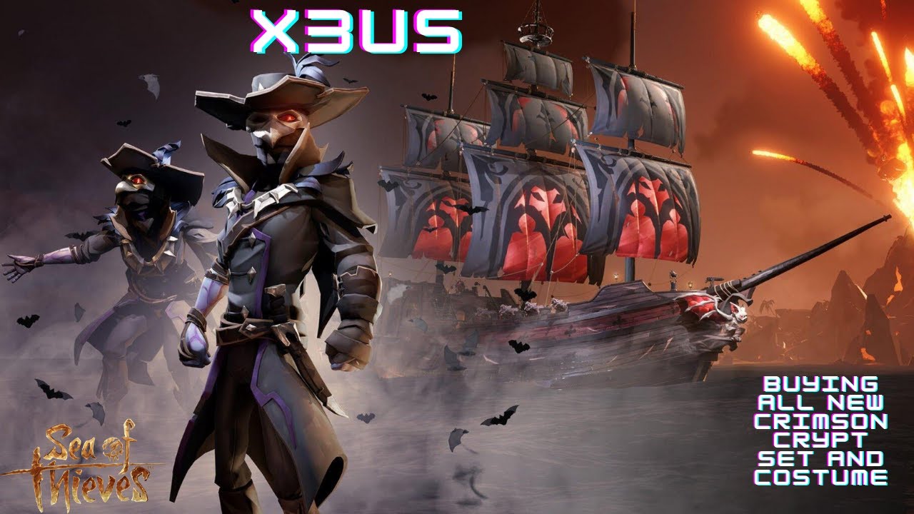 Sea of Thieves | Crimson Crypt Ship set and Costume Showcase - YouTube