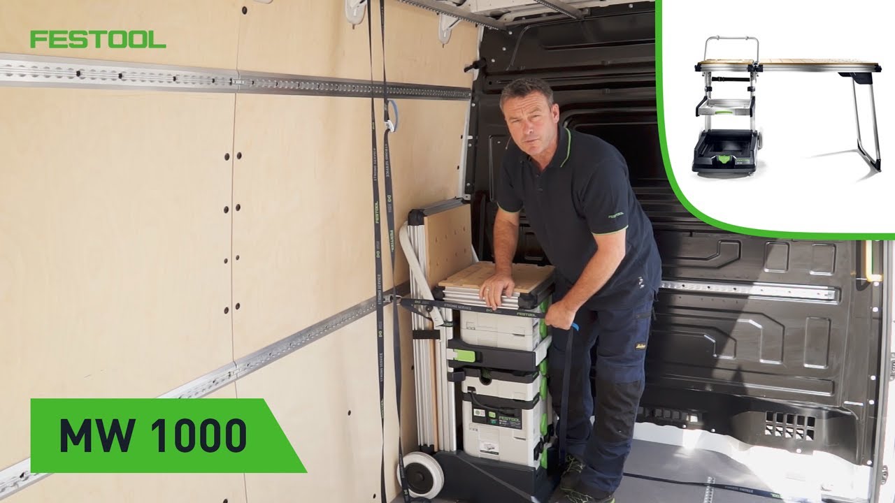 Transport and deployment of the mobile workshop MW 1000 (Festool TV ...