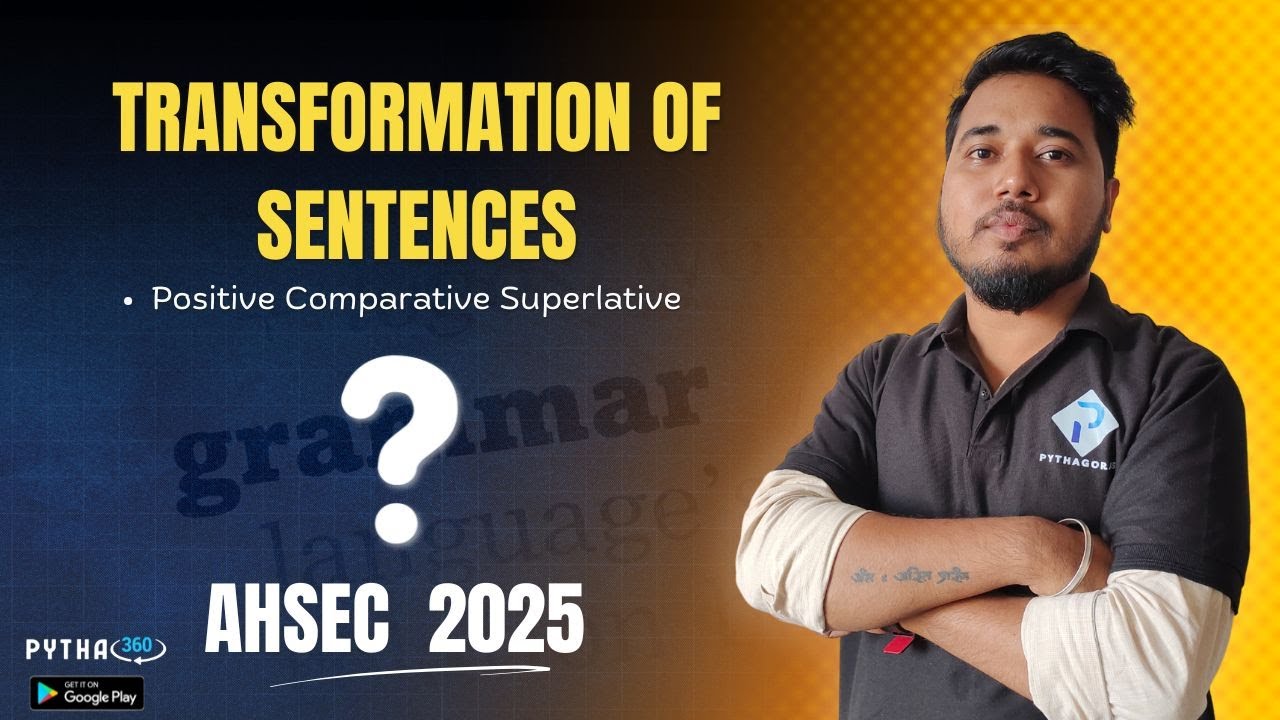 Transformation of Sentences I Grammar || 2025 || Class 11th & 12th ...