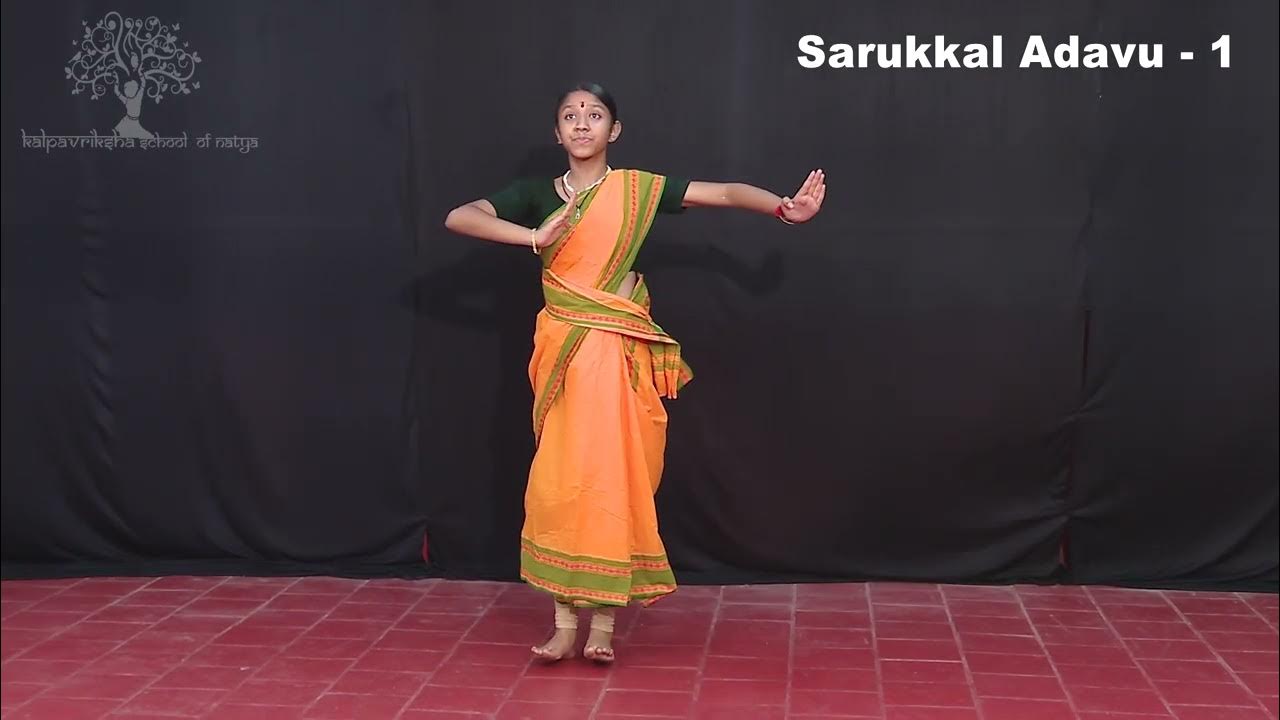 Sarukkal Adavu 1|| Bharatanatayam || Basic lessons || KSN - YouTube
