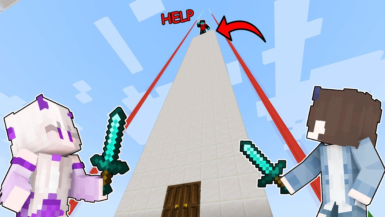 Climbing Up The Tower To Save PEPESAN In Minecraft! - YouTube
