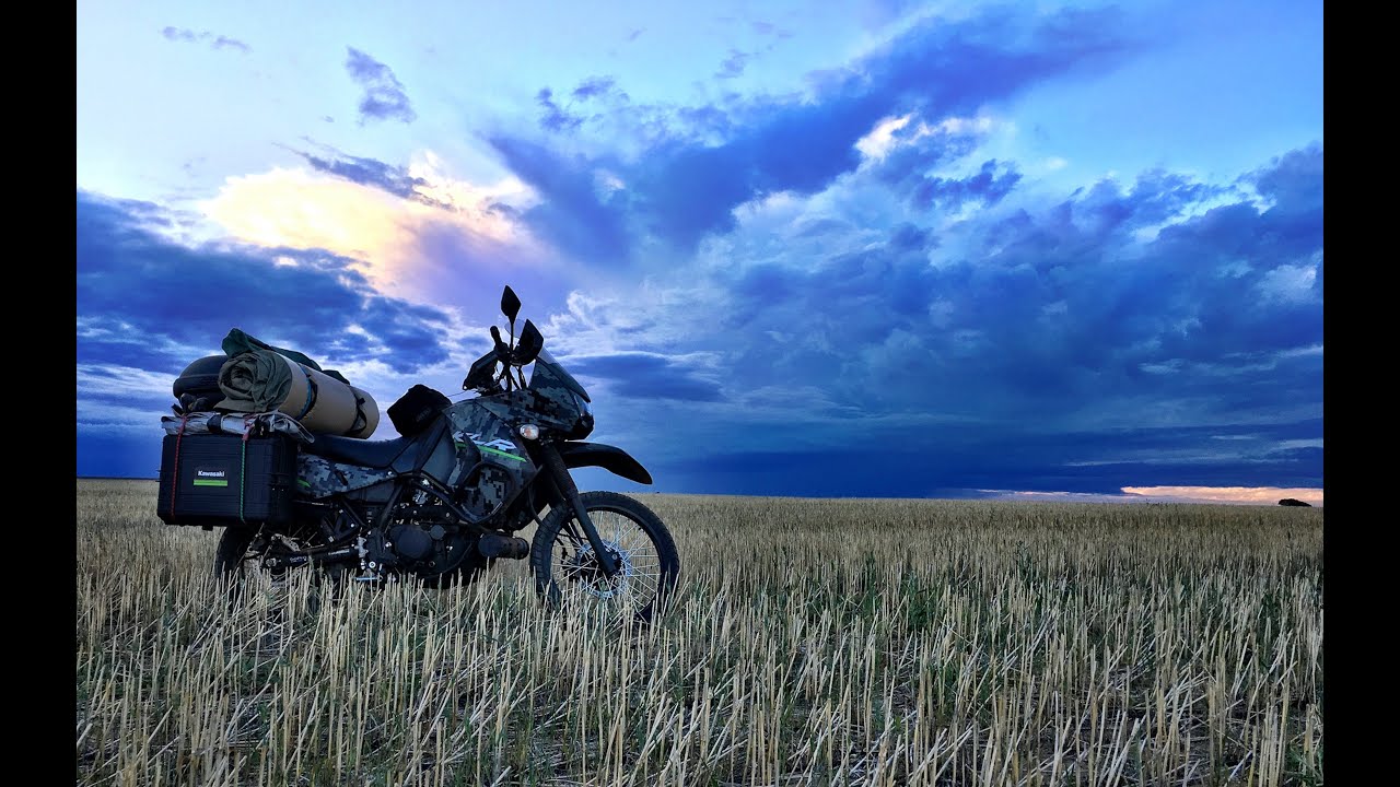 Kawasaki KLR 650 Bush camping. - YouTube