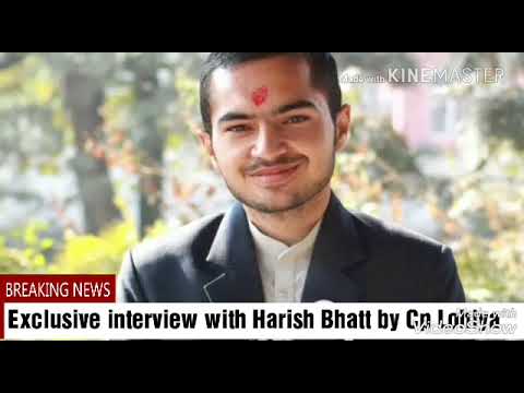 Exclusive interview with Harish Bhatt by Cp Lohiya - YouTube