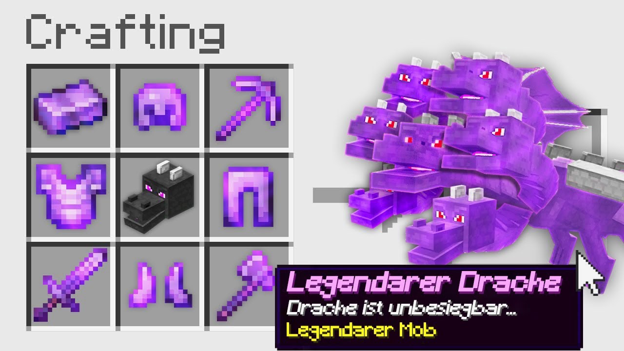 SO CRAFTEST du CUSTOM DRACHEN in MINECRAFT!😱 - YouTube