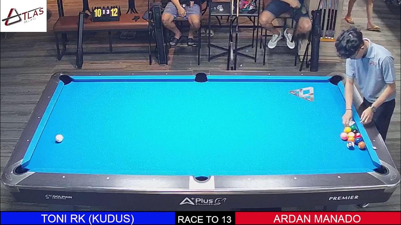TRY OUT PELATIHAN ATLAS BILLIARD : ARDAN MANADO - TONI RK (KUDUS) - YouTube