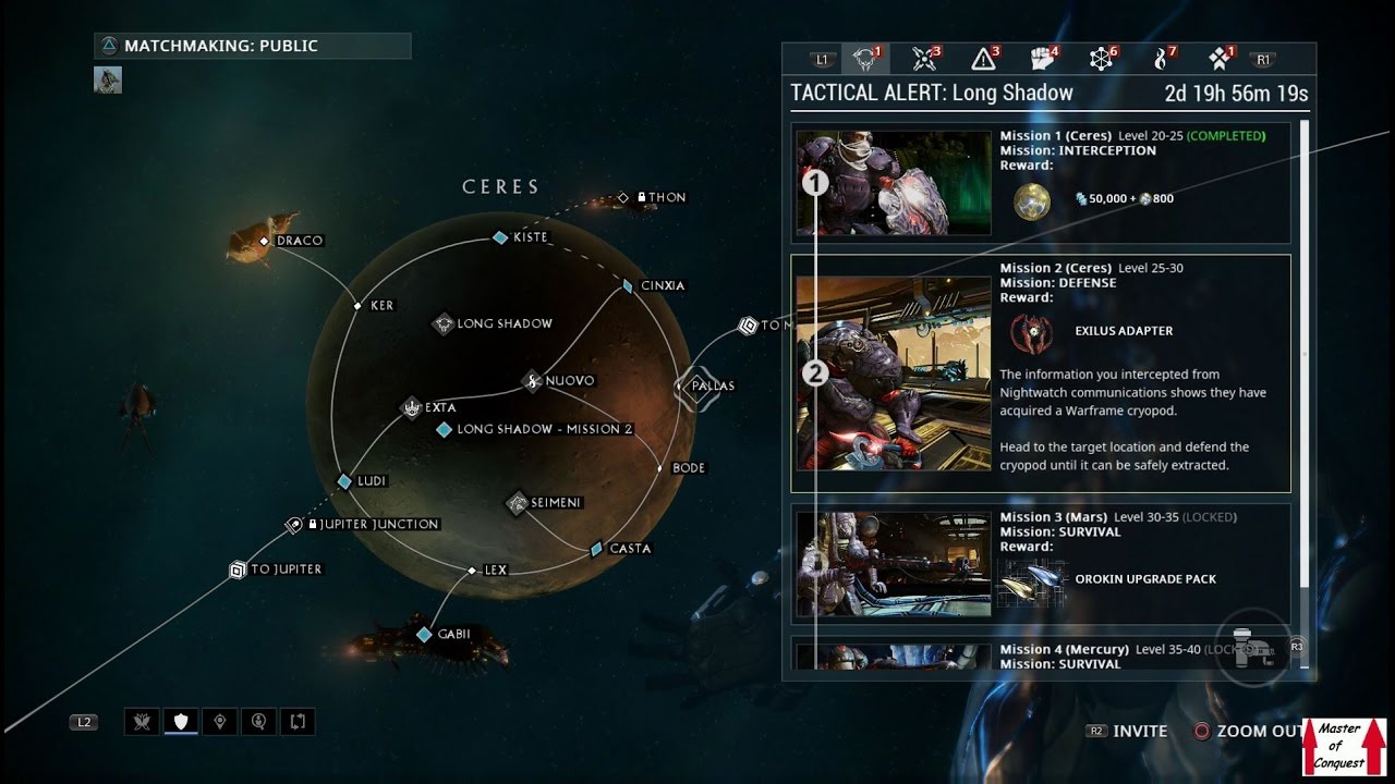 Warframe Multiplayer (PS4) - Tactical Alert: Long Shadow Event ...