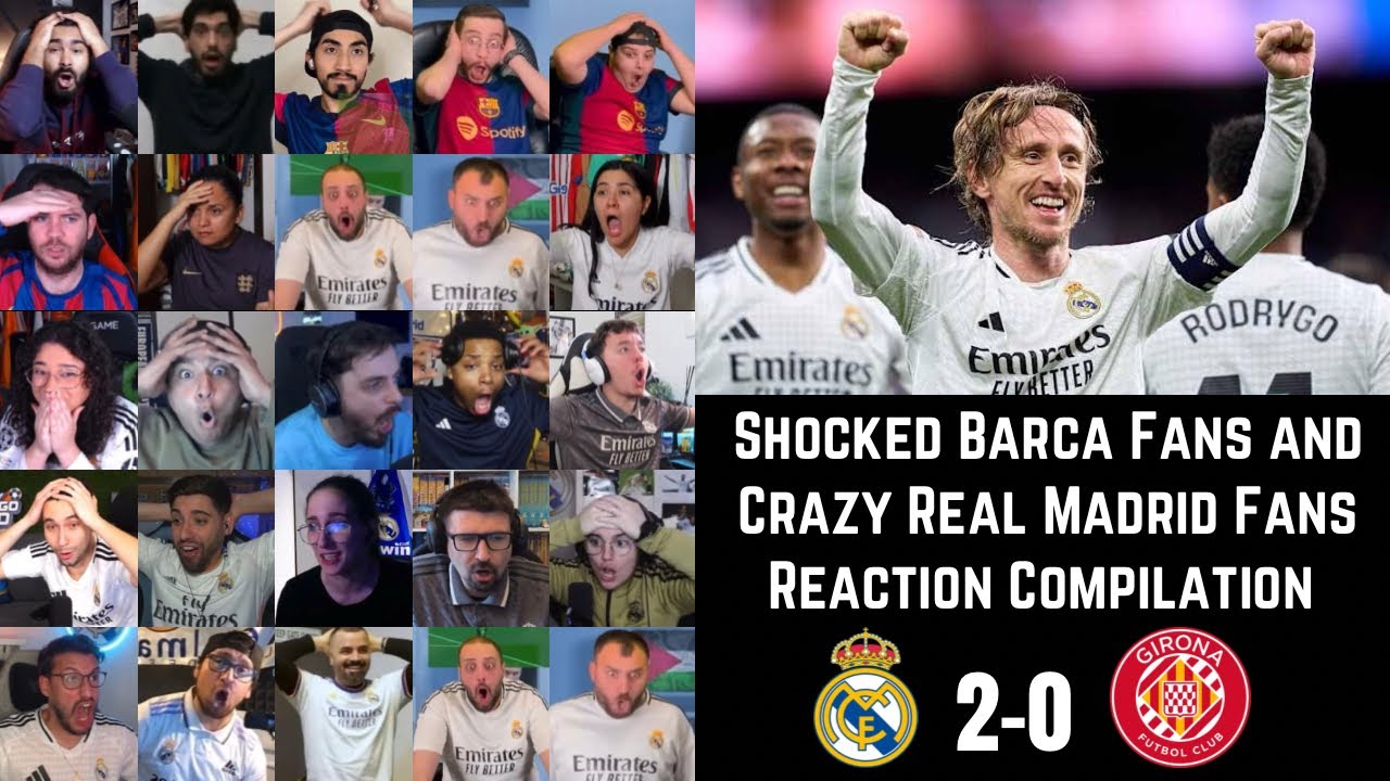 Shocked BARCA Fans and Crazy Real Madrid Fans Reactions to REAL MADRID ...