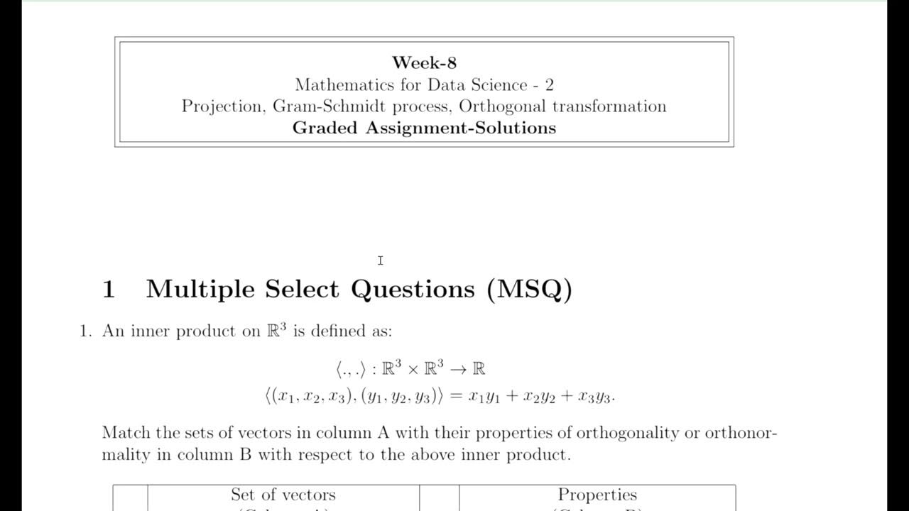 Maths 2 Week 8 Graded Assignment Solution(IITM) - YouTube
