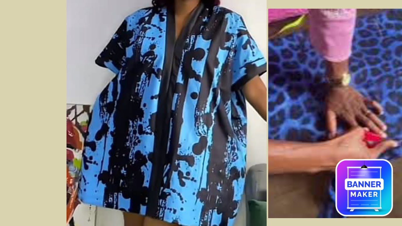 How To Cut And Sew Agbada Short Dress Style [DETAILED]; #beautiful ...