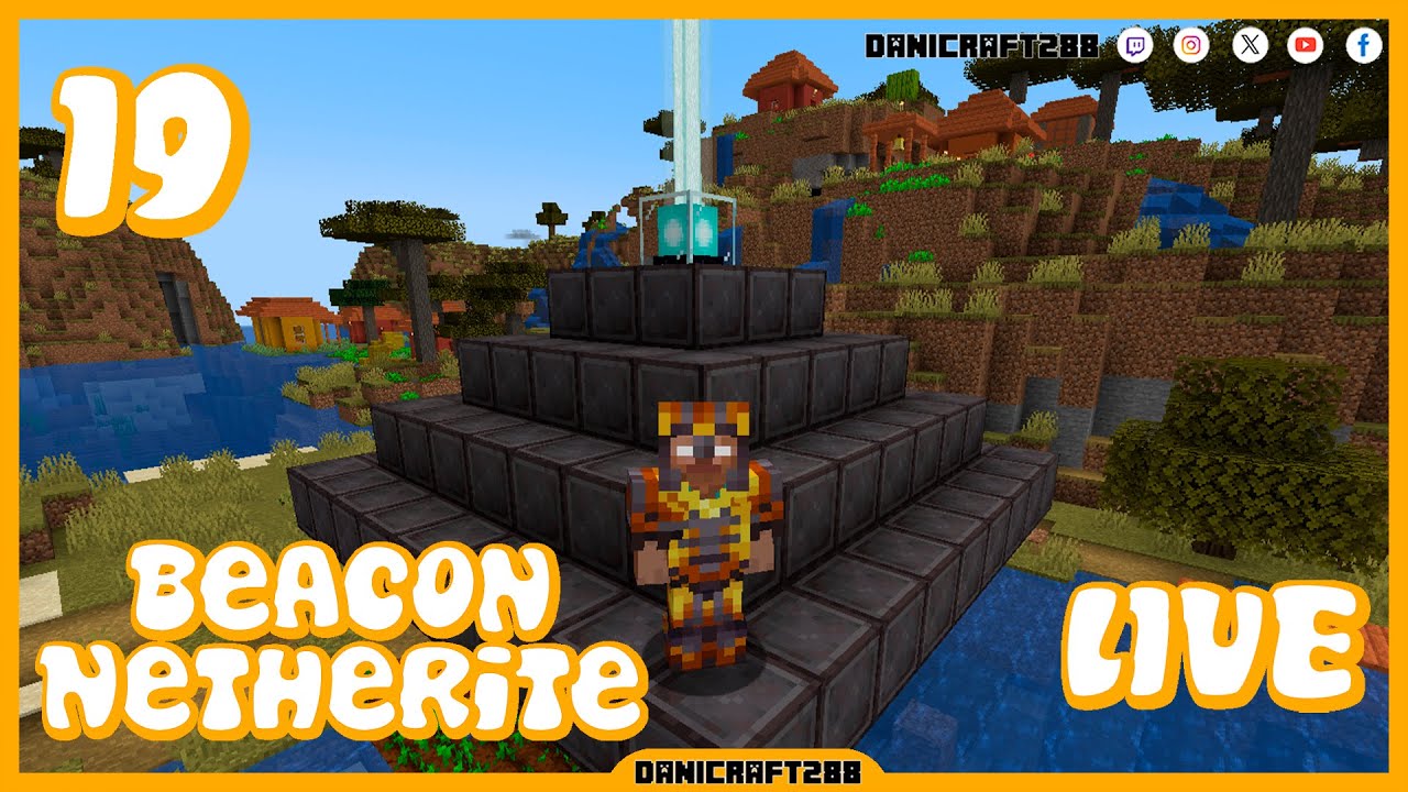 Realizó Un Beacon De Netherite En Minecraft Live 19 - YouTube