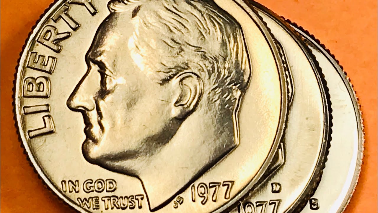$1,450 United States 1977 Dime - US Roosevelt 10 Cent Coins - YouTube