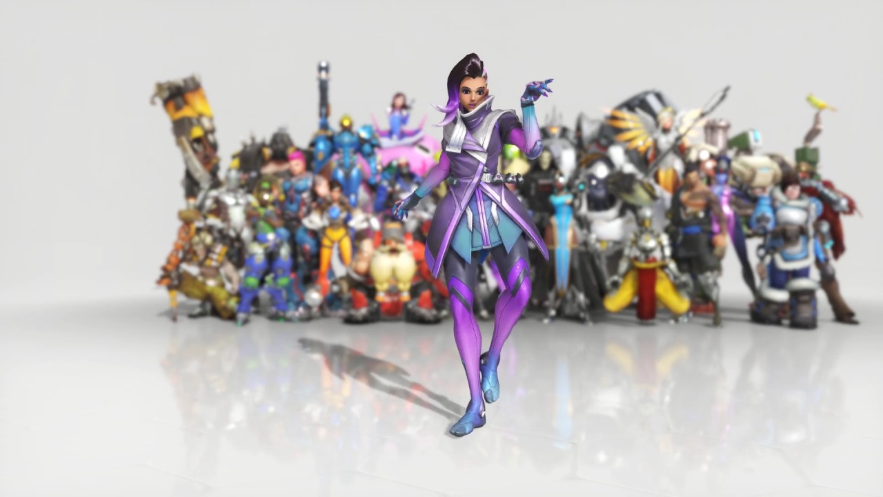 Overwatch Sombra Dance Emote Animated Wallpaper 1080p FULLHD - YouTube