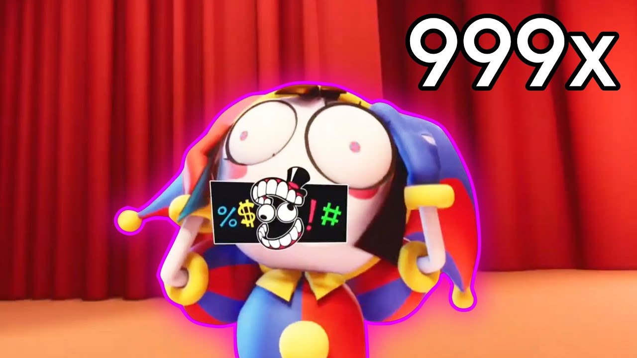 Pomni swearing 999x - YouTube