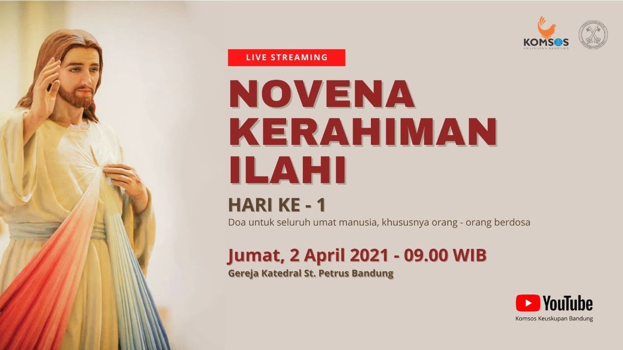 Novena Kerahiman Ilahi | Hari ke - 1 | Gereja Katedral St. Petrus ...