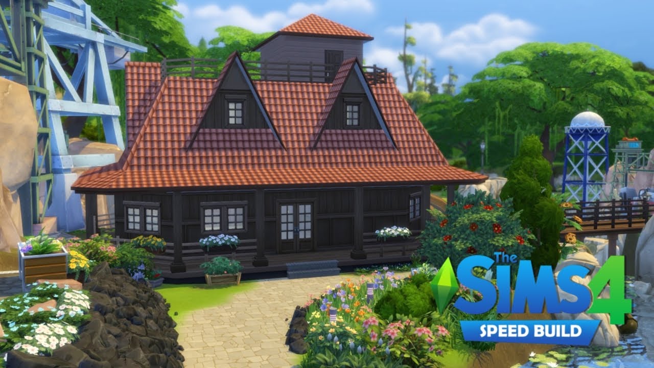 I BUILT AERITH'S HOUSE IN THE SIMS 4!! Pt. 1 😱 | Speed Build [BASE GAME ...