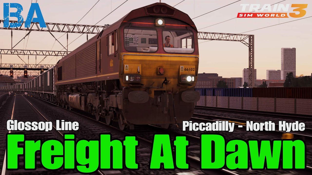 Freight At Dawn - Class 66 - Glossop Line - Train Sim World 3 - YouTube