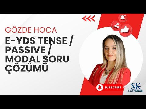 E-YDS ÇIKMIŞ TENSE-PASİF-MODAL-SADELEŞTİRME SORU ÇÖZÜMÜ | GÖZDE HOCA