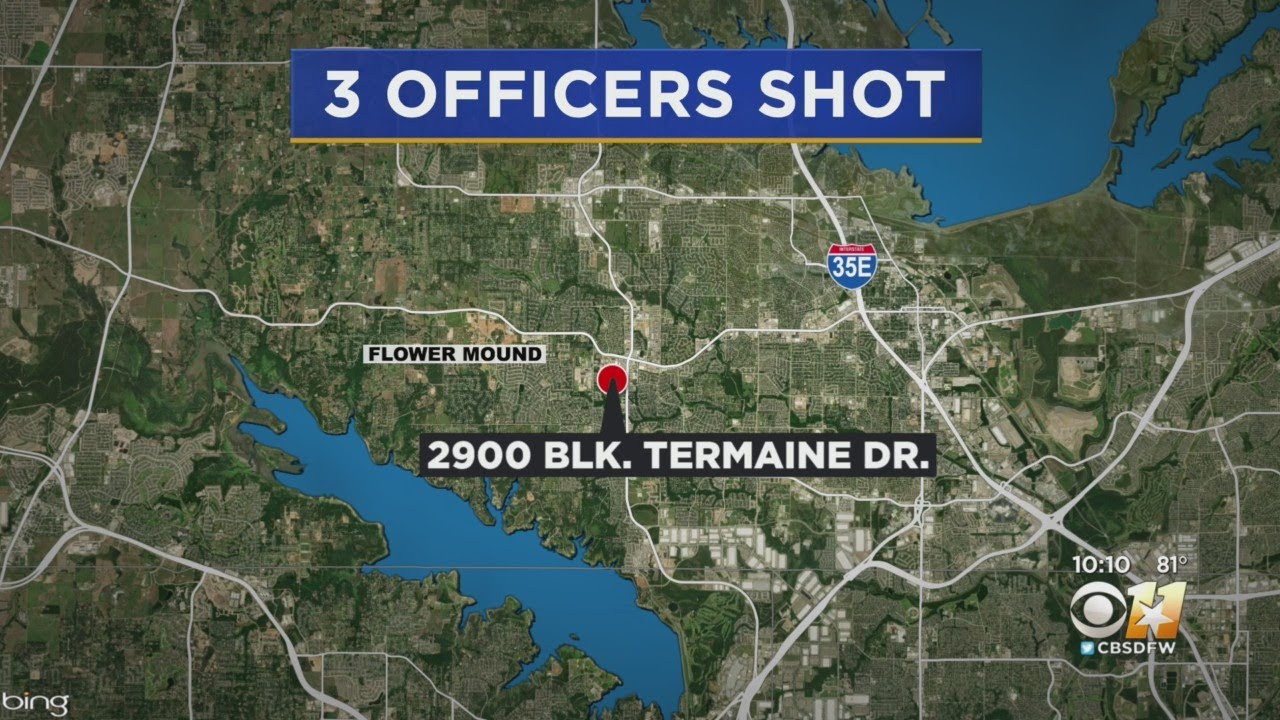 3 Police Officers Shot In Flower Mound By Man Threatening Suicide - YouTube