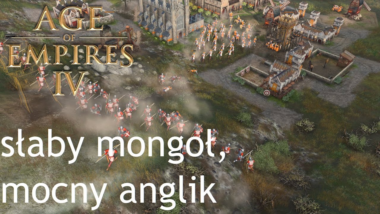 Age of Empires IV rankedy - słaby mongoł, mocny anglik - YouTube