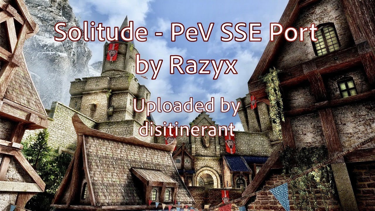 Skyrim SSE Texture overhauls Solitude PeV SSE Port - YouTube
