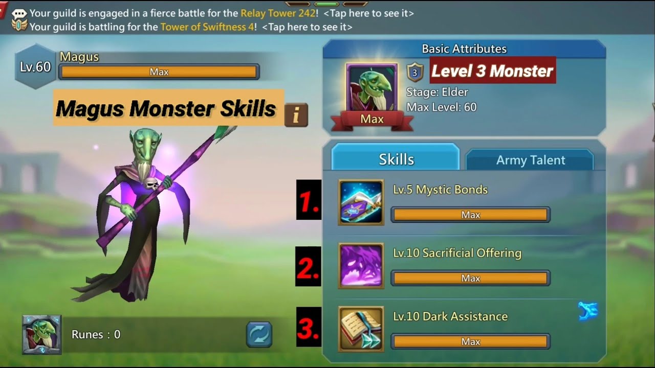Lords Mobile - Magus Monster | Alter boost | Speed | Increase Range ...