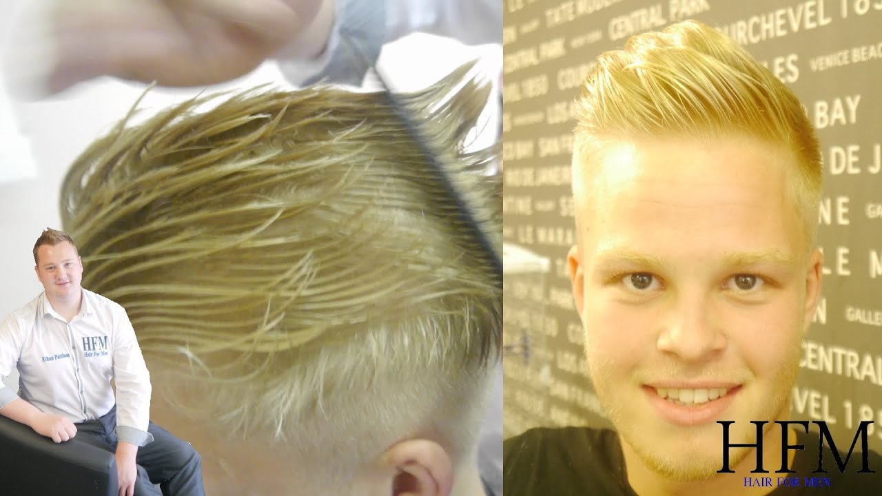 Hair Cut Tutorial (sweep over) - YouTube