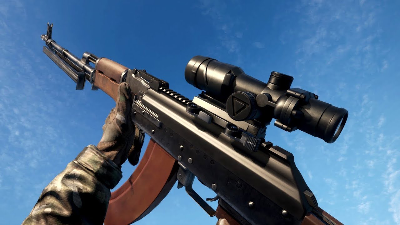 Ukrainian RPK with ACOG Scope - YouTube