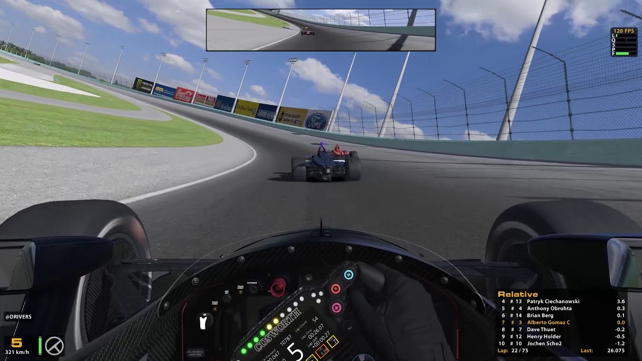 iRacing - Indycar @ Homestead Miami - YouTube