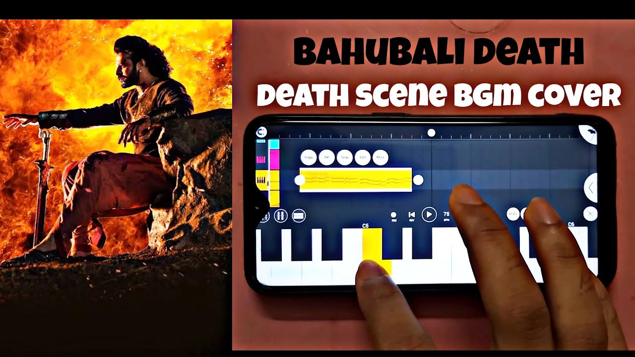 BAHUBALI DEATH SCENE BGM COVER|| KATAPPA KILLING BAHUBALI BGM|| PRABHAS ...