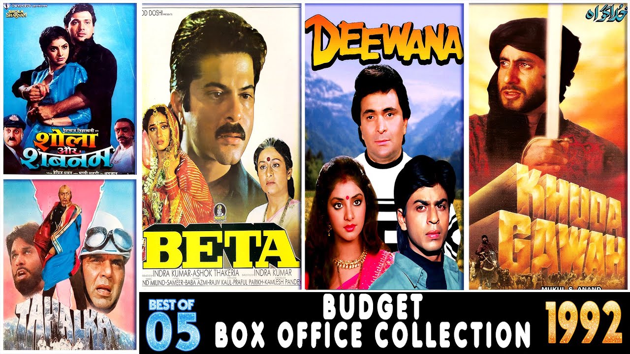 Bollywood Movies Box Office Collection 1992 | Top 5 Hindi Movies of ...