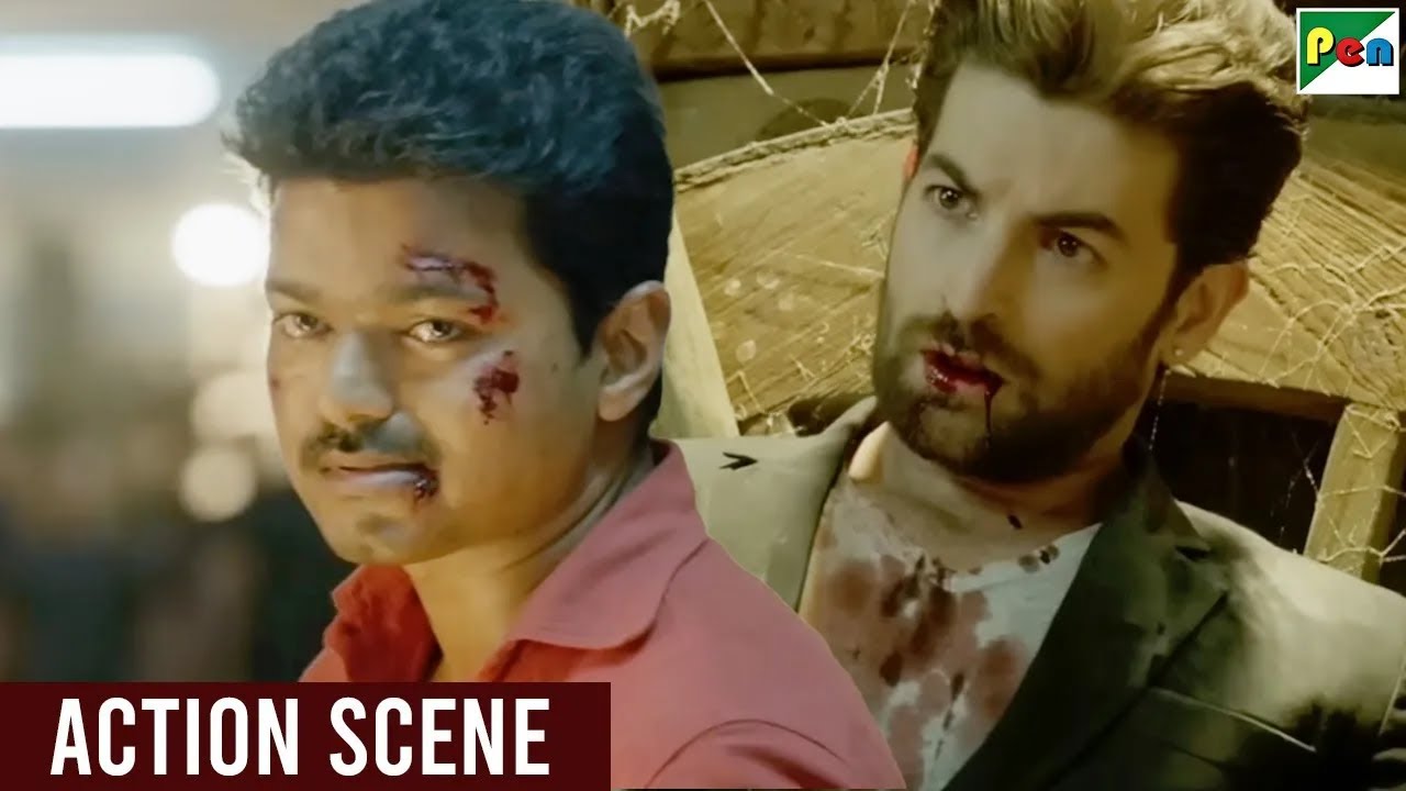 Thalapathy Vijay Fight Scene | Neil Nitin Mukesh | Khakhi Aur Khiladi ...