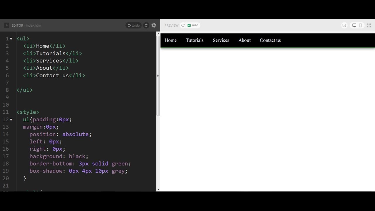 Make A Menubar Using Html And Css Menu Bar With Hover Effects Hd 8146