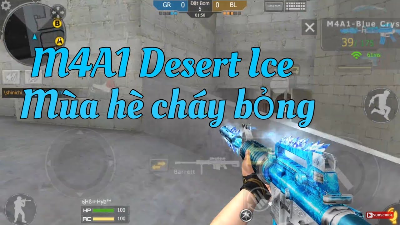 CrossFire Legend: Rank c4 với set M4a1 Desert Ice - YouTube