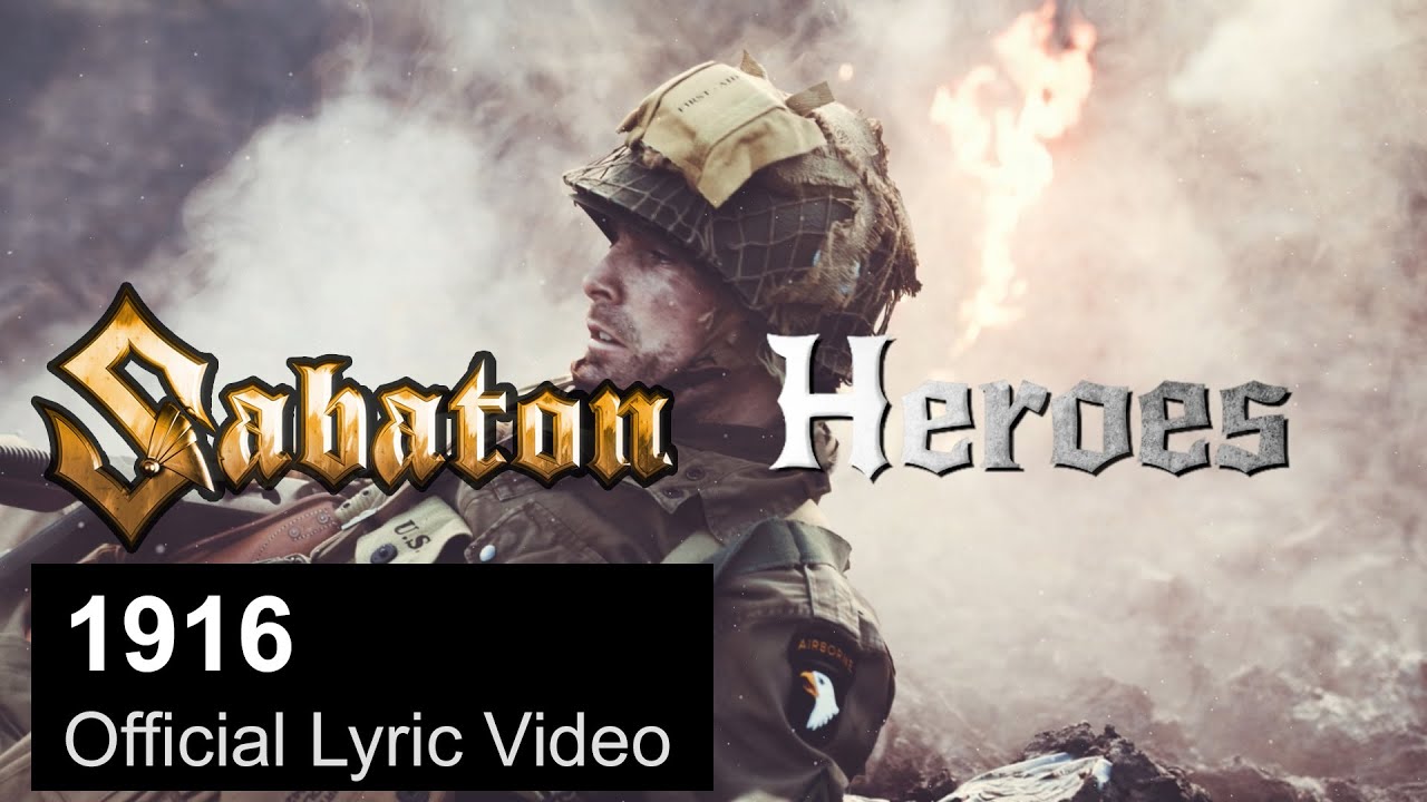 SABATON - 1916 (Official Lyric Video) - YouTube