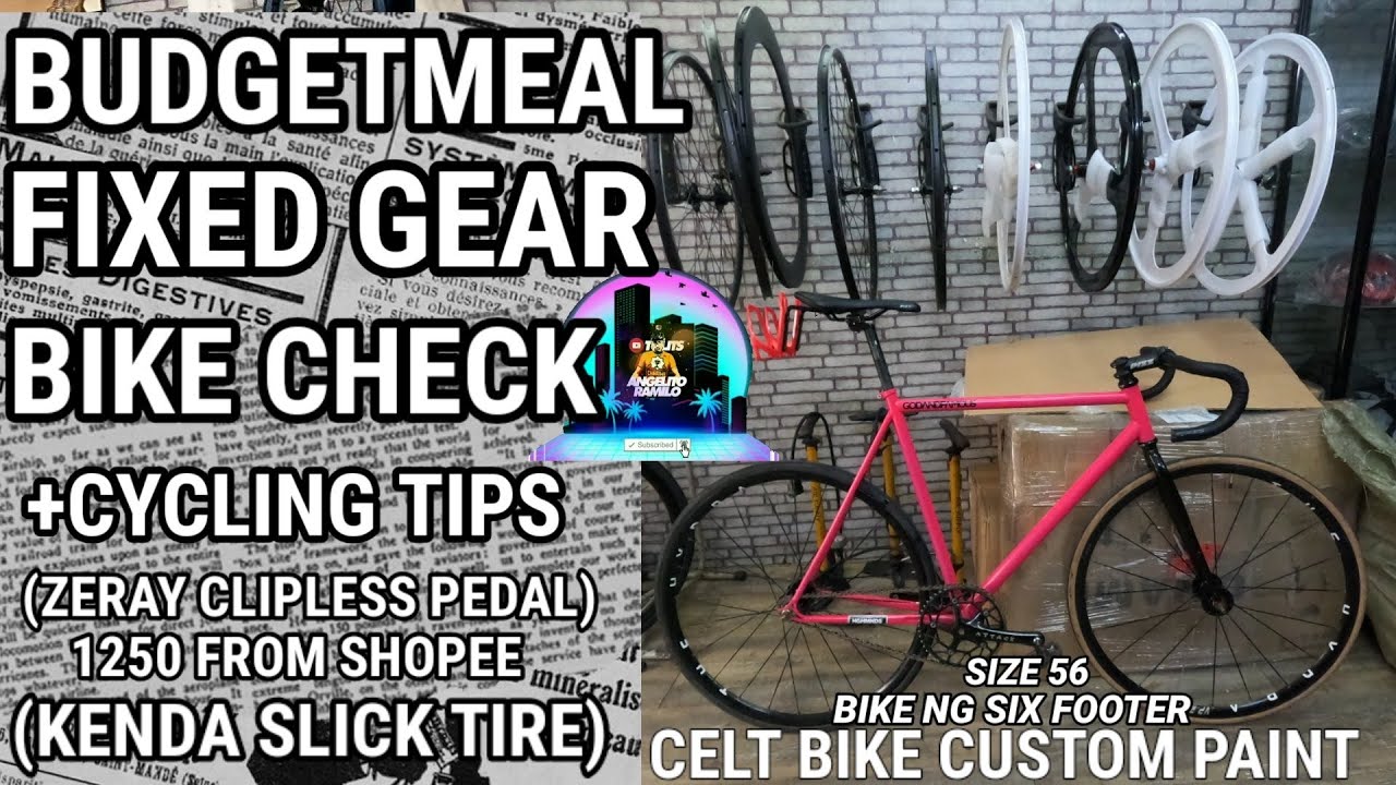 CELT BIKE CHECK CUSTOM PAINT +CYCLING TIPS | ANGELITO RAMILO FIXIE ...