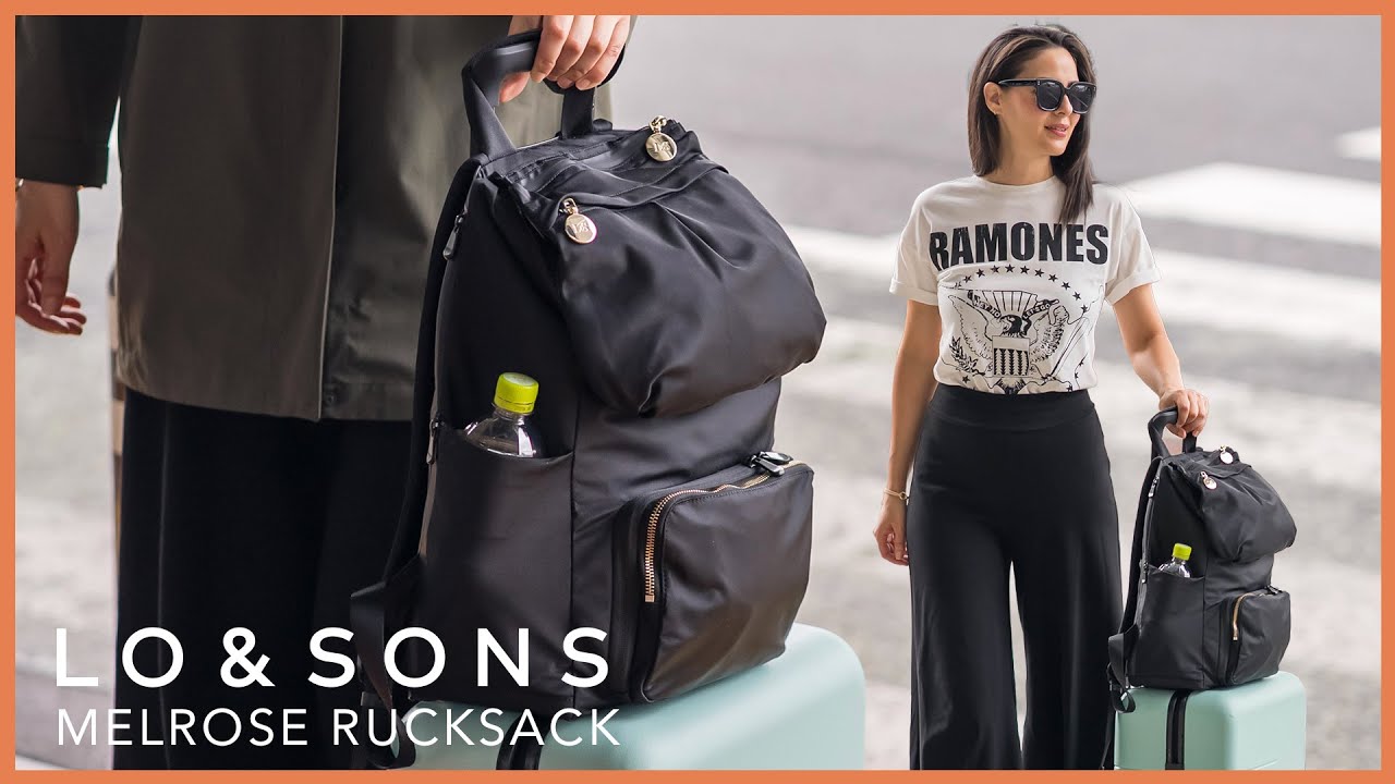 Lo & Sons Melrose Rucksack - Stylish Travel Bag Review - YouTube