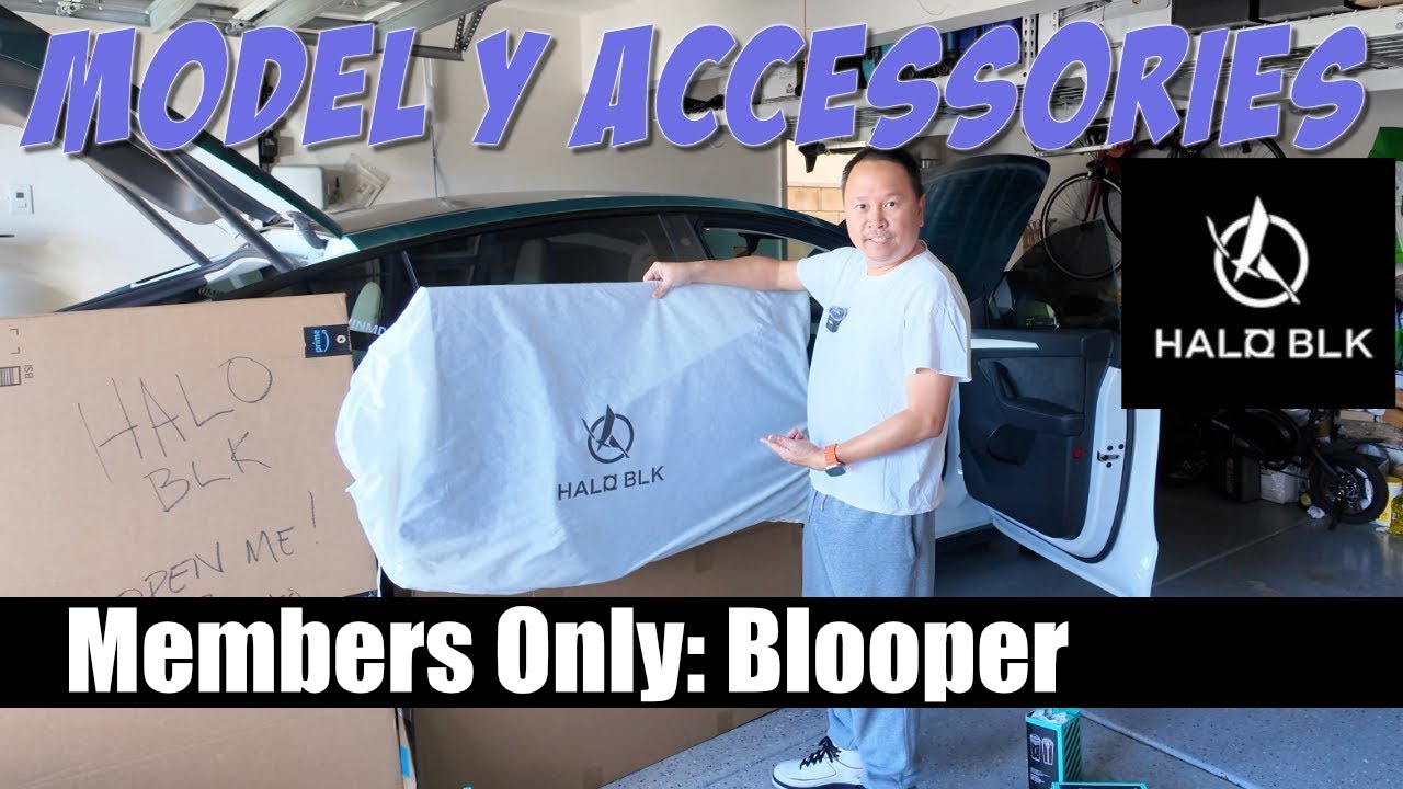 Blooper: HaloBlk Model Y accessory video - YouTube
